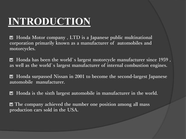 honda | PPT