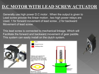 Automatic gear chaning system in two wheeler | PPTX