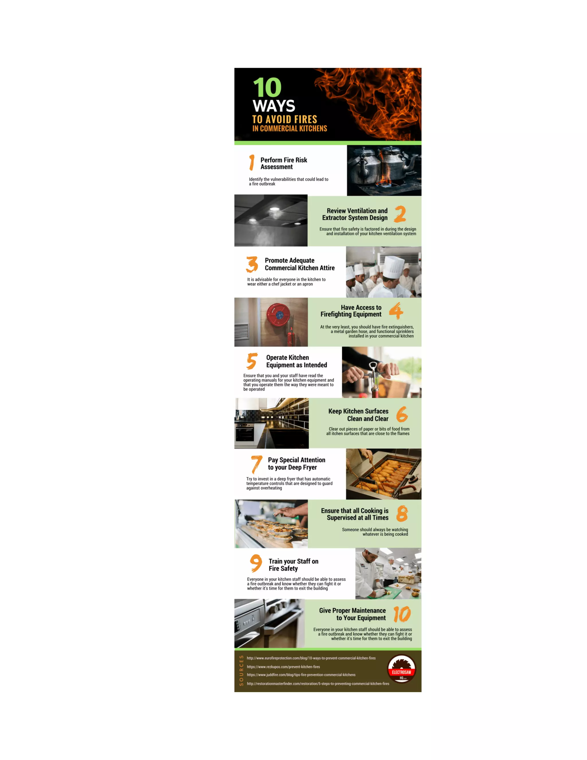 10 Ways to Avoid Fires in Commercial Kitchens | PDF