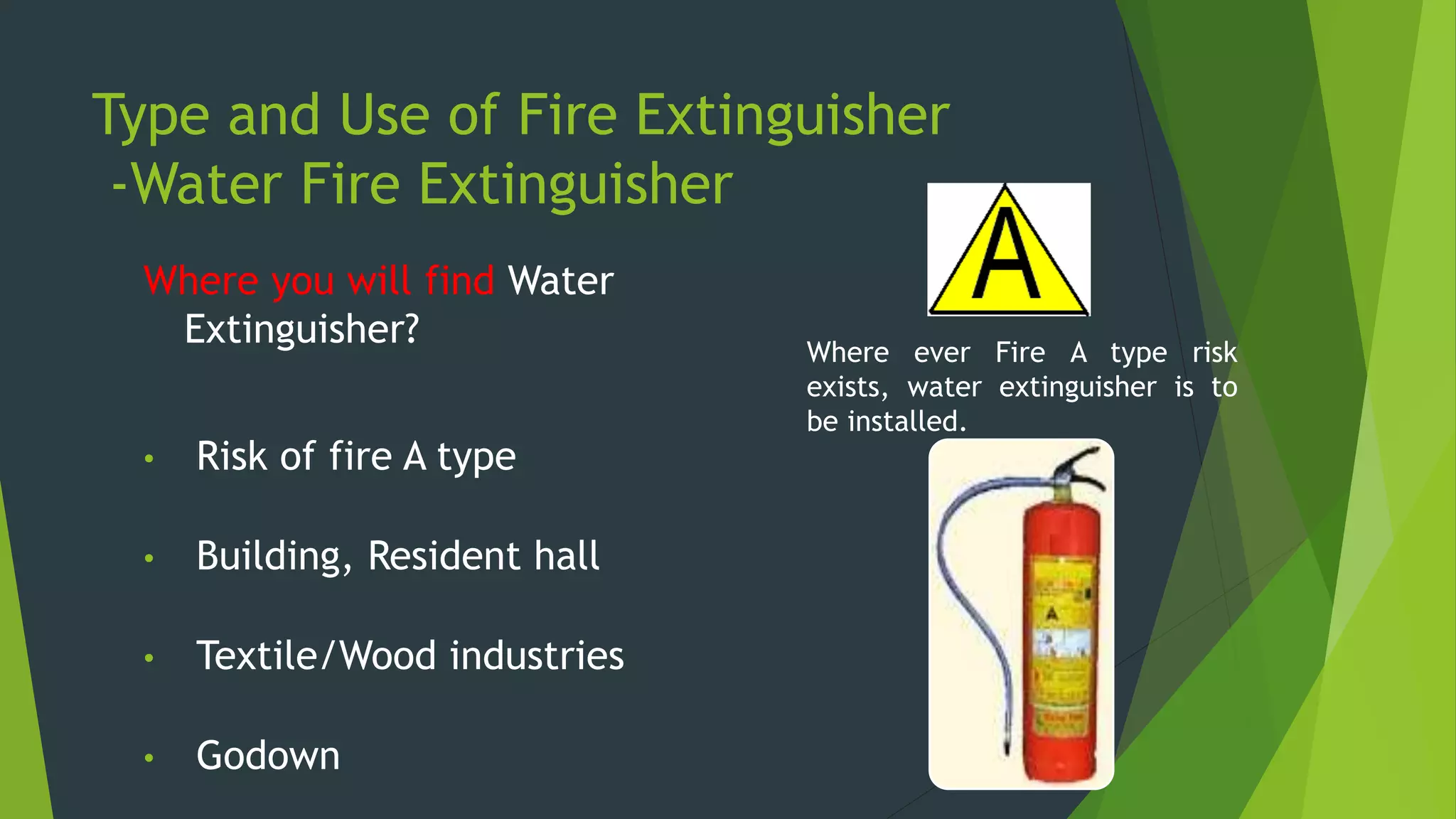 Fire , Fire types and Fire Extinction | PPSX