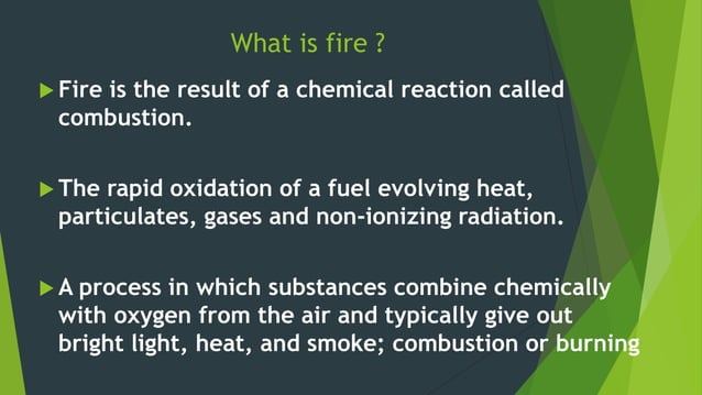 Fire , Fire types and Fire Extinction | PPSX