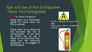 Fire , Fire types and Fire Extinction | PPSX