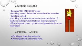 Fire hazards | PPTX