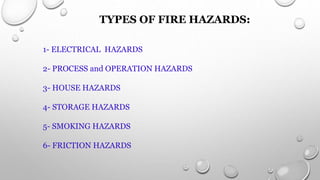 Fire hazards | PPT