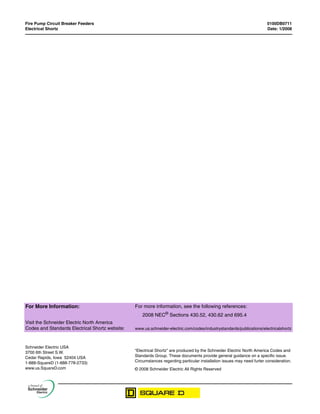 Size a circuit breaker for a fire pump | PDF