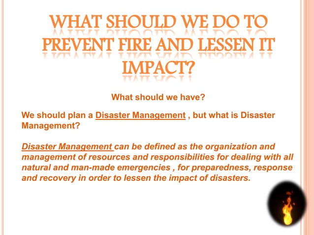 Fire Disaster Managerment | PPTX | First Aid | Injuries