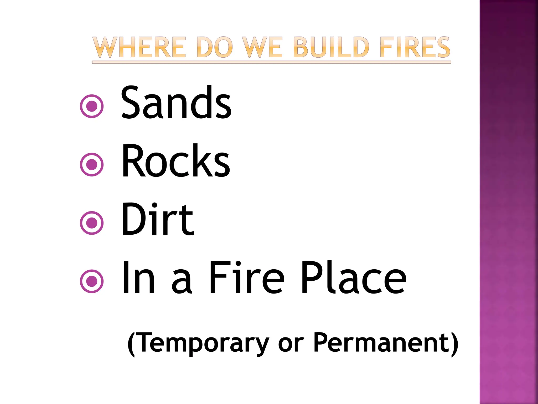 Scouting Fire-Building Power point presentation | PPT