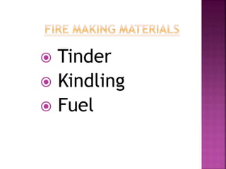 Scouting Fire-Building Power point presentation | PPT