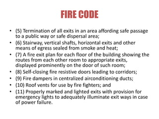 Fire code | PPTX