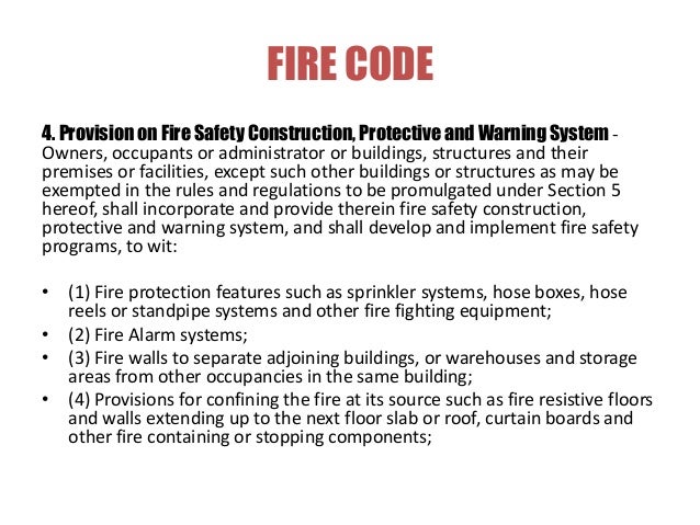 Fire code