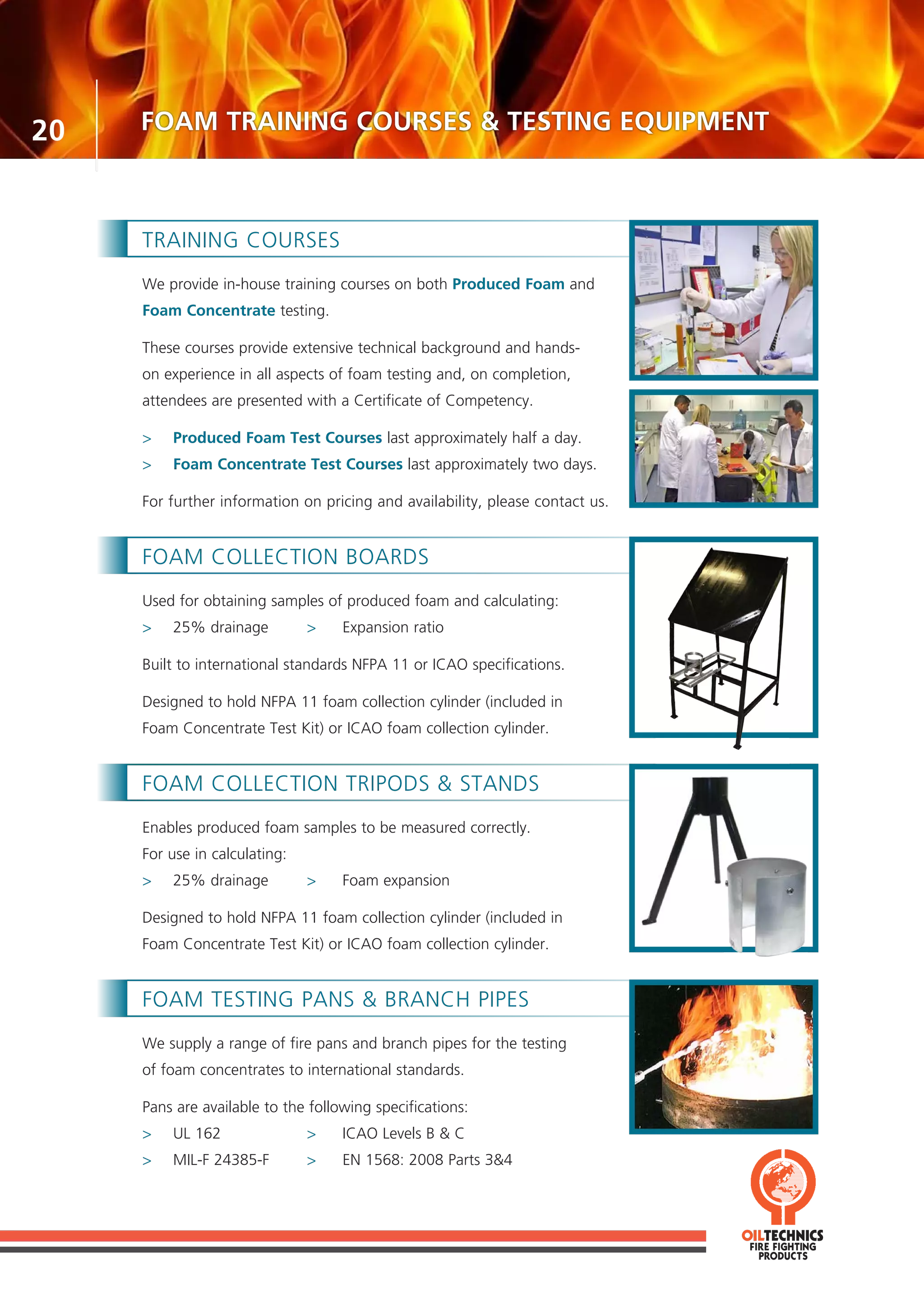 Oil Technics LTD: Fire Fighting-Foams and Foam Sample Testing Services ...