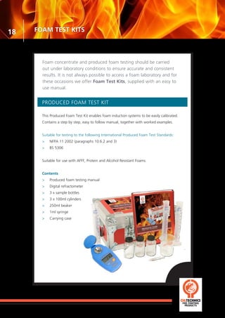 Oil Technics LTD: Fire Fighting-Foams and Foam Sample Testing Services ...