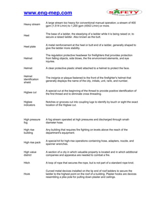 Fire glossary | PDF