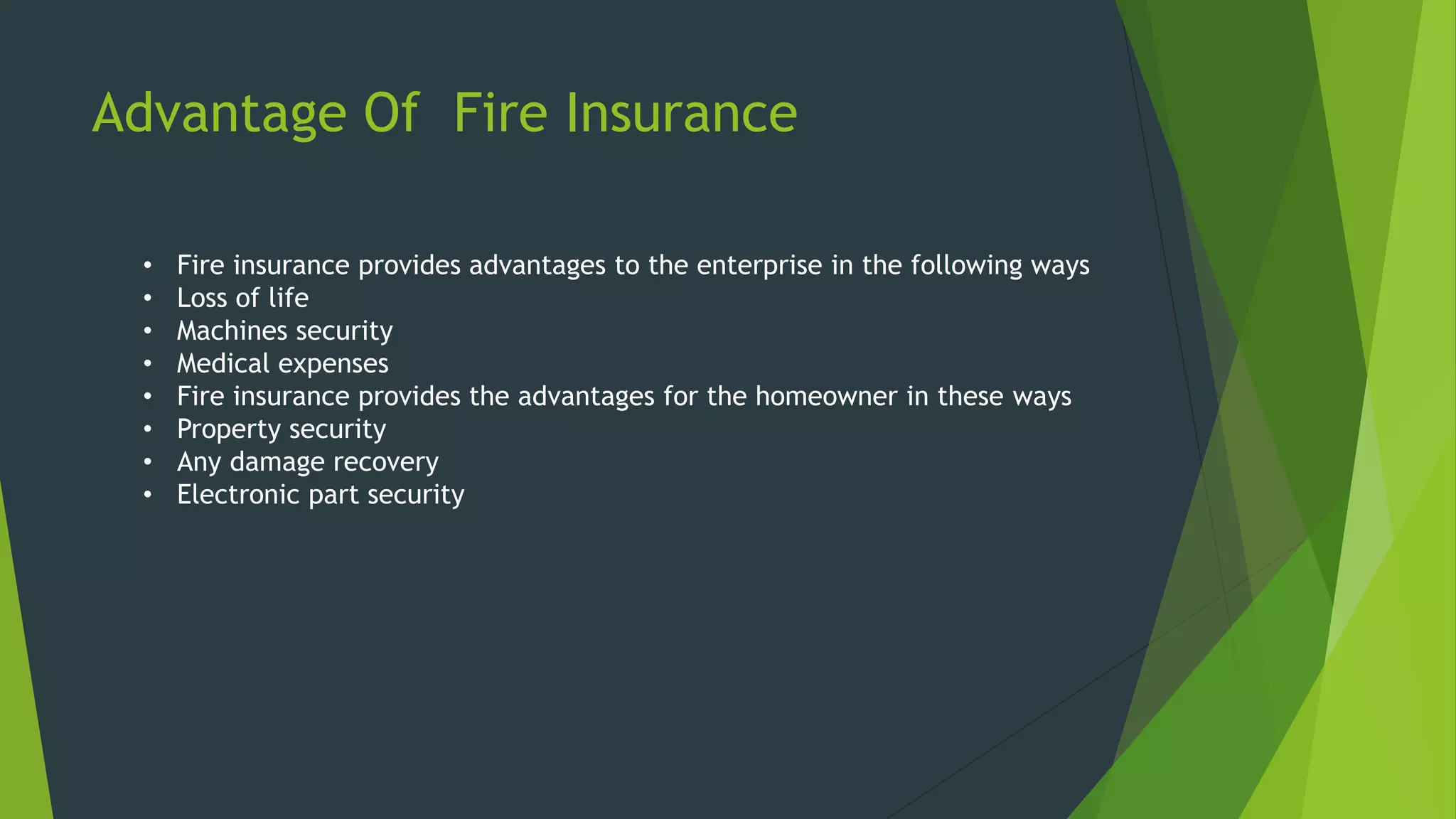 Fire insurance | PPTX