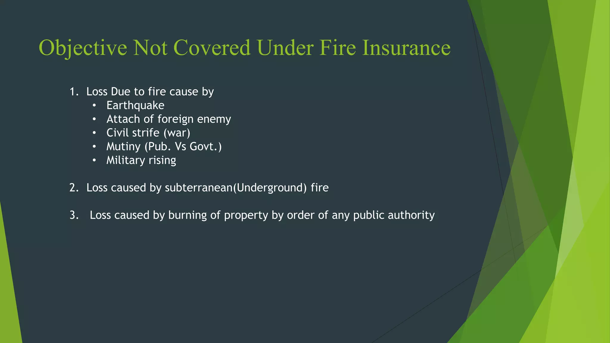Fire insurance | PPTX