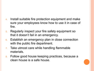 Fire protection in construction | PPTX