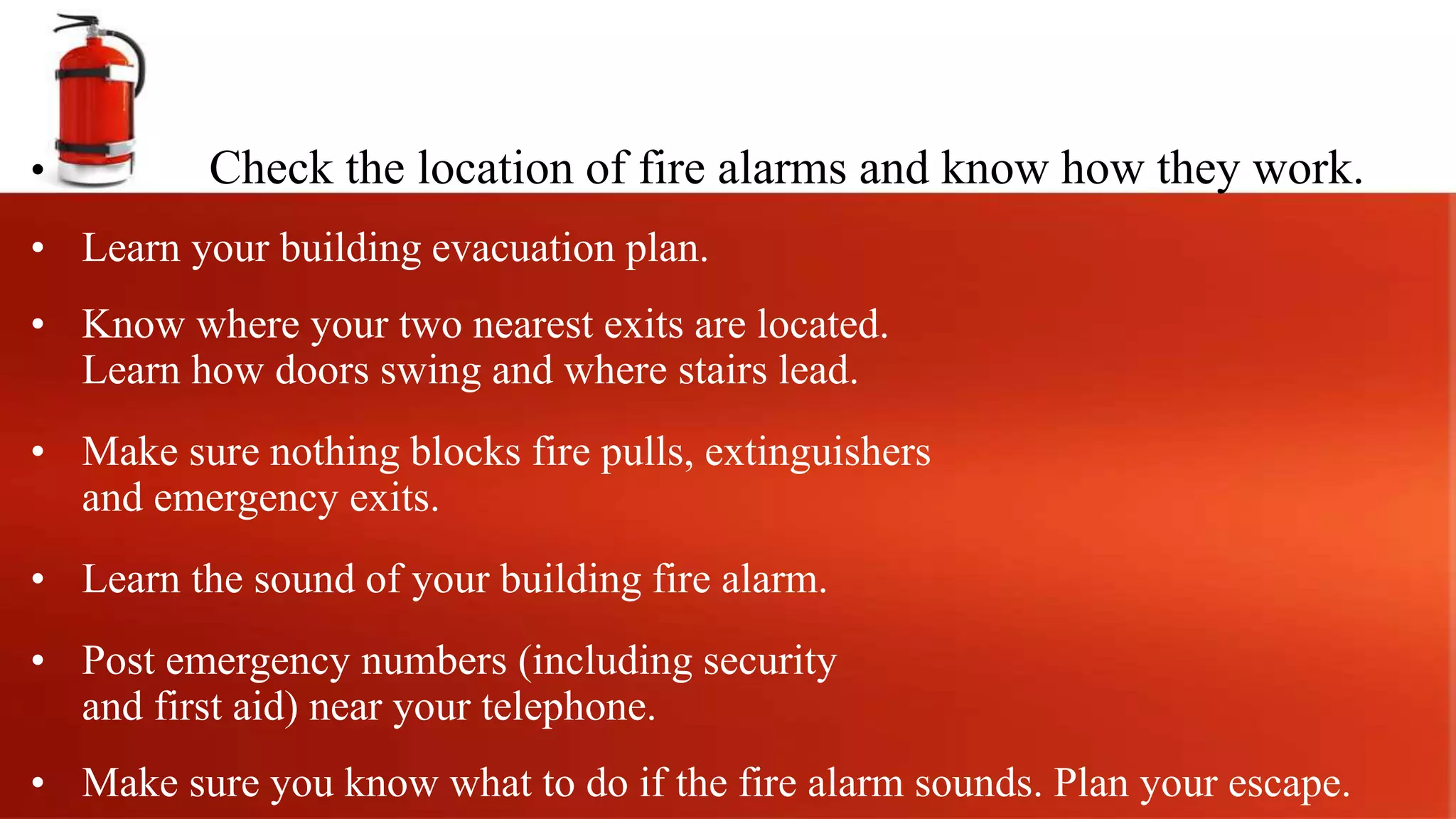 Fire safety | PPTX