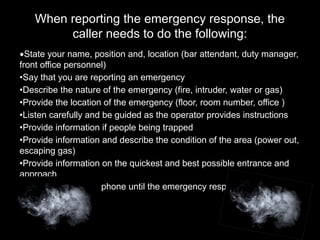 FIRE SAFETY EMERGENCY PROCEDURE AND STEPS | PPTX