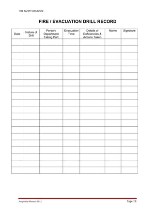 Fire safety-log-book-2012