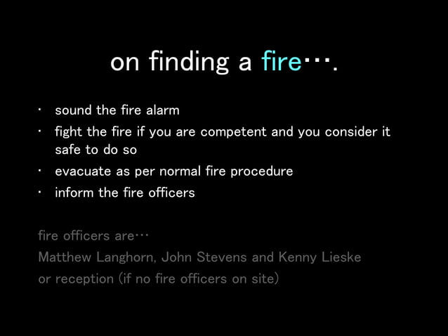 fire-safety-training-.ppt | Indoor Environmental Quality | Home & Garden