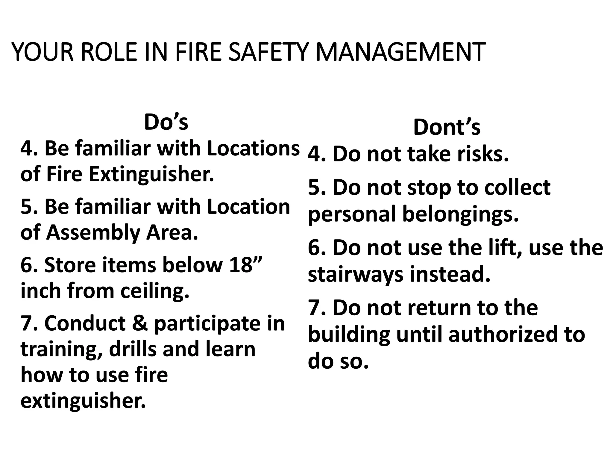 Fire safety Training / Guidelines presentation | PPTX