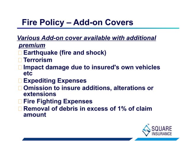 Standard Fire & Special Perils Policy (Internal Training) | PPTX | Home ...