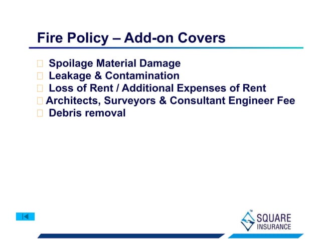 Standard Fire & Special Perils Policy (Internal Training) | PPTX | Home ...