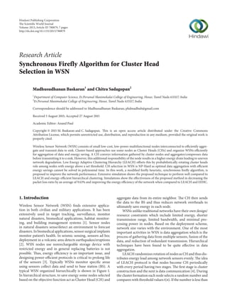 firefly algorithm for cluster head selection | PDF