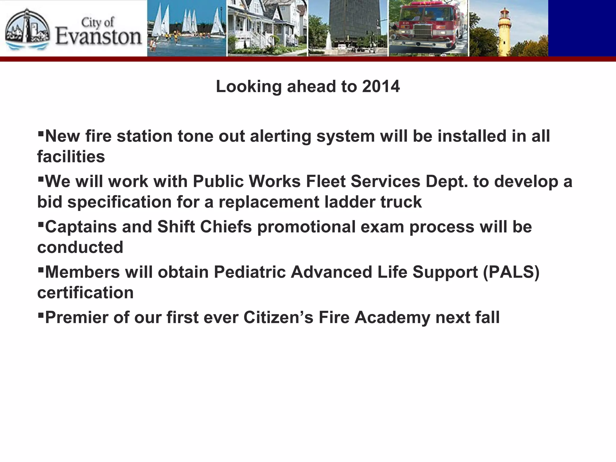 Fire Department 2013 cc presentation annual report | PPT