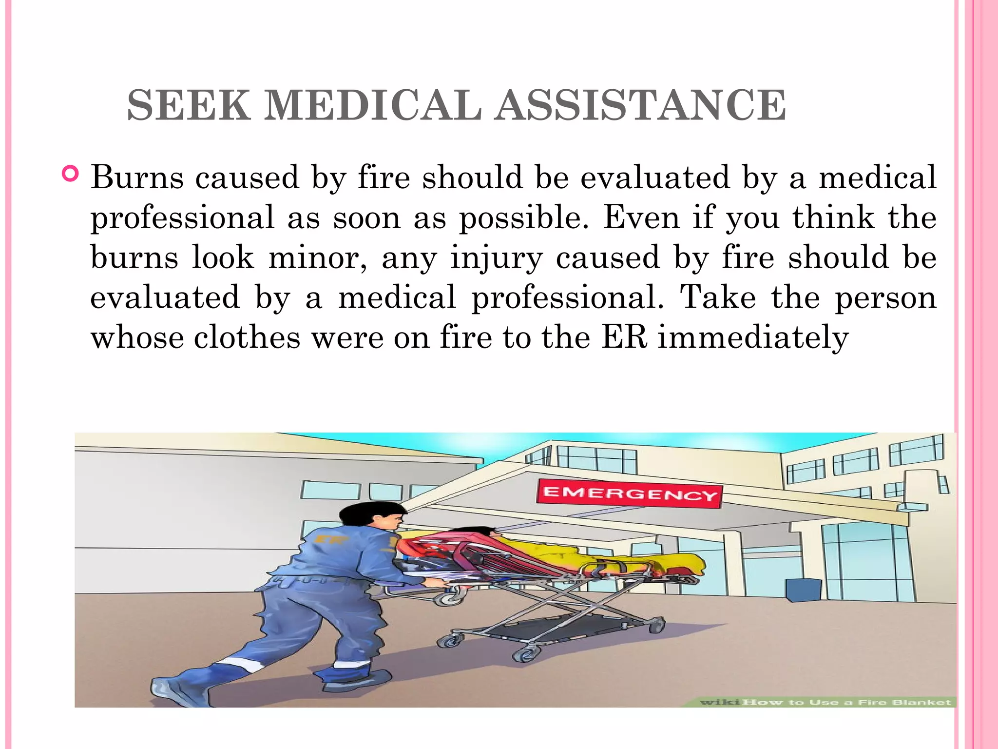 Fire accident, rescue and first aid | PPT