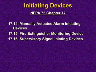 Fire alarm 2_a_initiation basics | PPTX