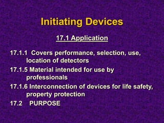 Fire alarm 2_a_initiation basics | PPTX
