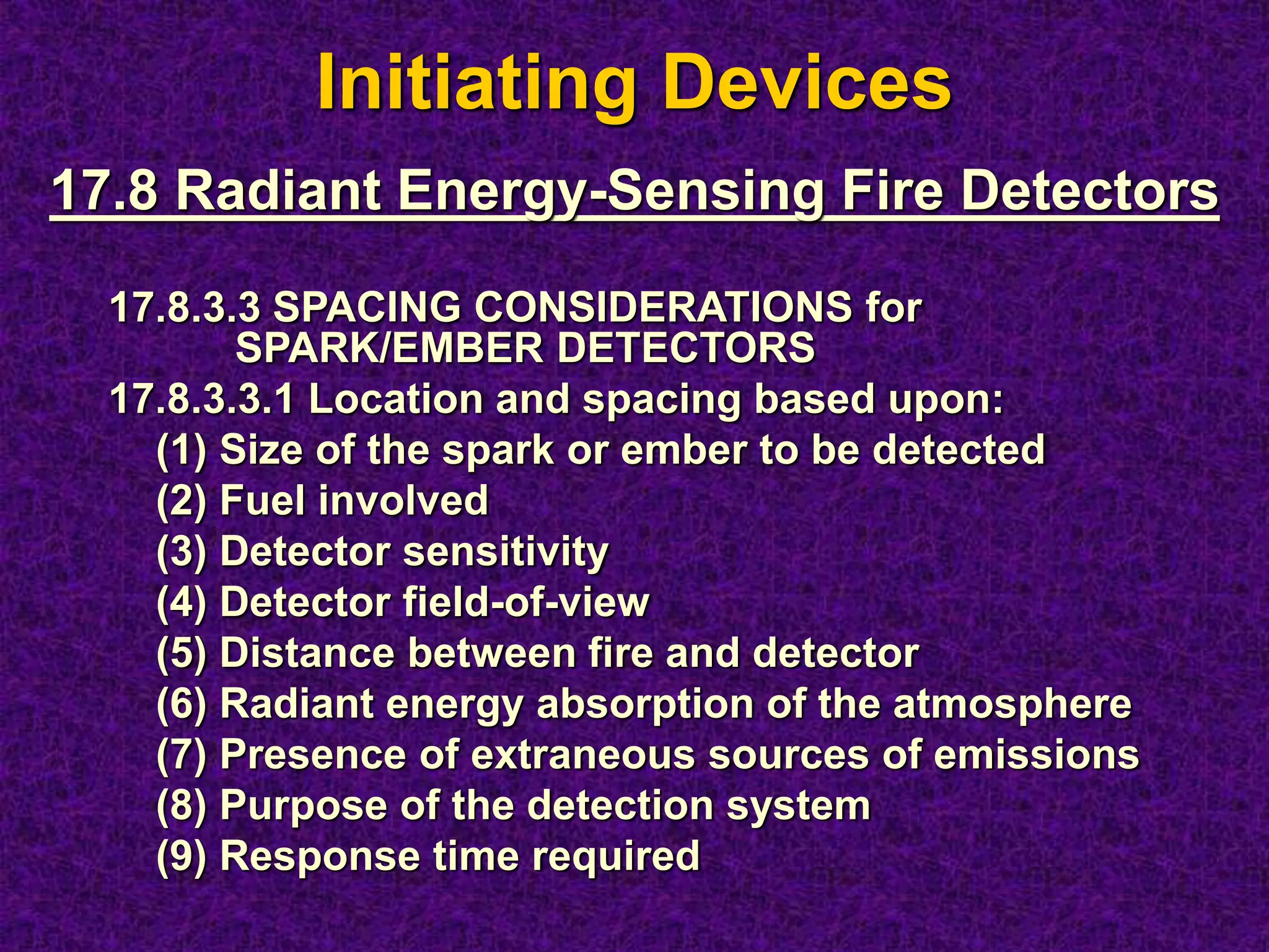 Fire alarm 2_d_radiant energy detectors | PPT