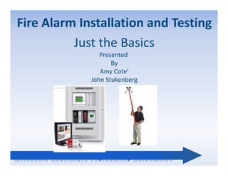 The Fire Detection and the alarm system | PPT