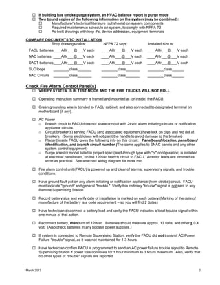 Fire alarm checklist | PDF