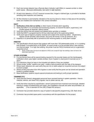 Fire alarm checklist | PDF