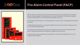 Functioning of a Fire alarm panel | PPTX