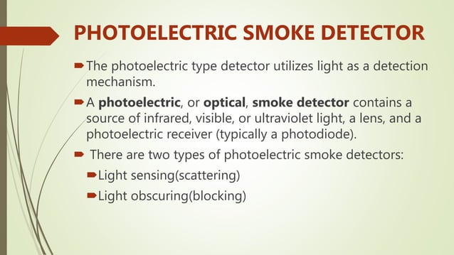 Fire alarm system and common types of detectors | PPTX | Indoor ...