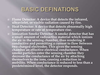 Fire alarm , detection and suppression system | PPTX