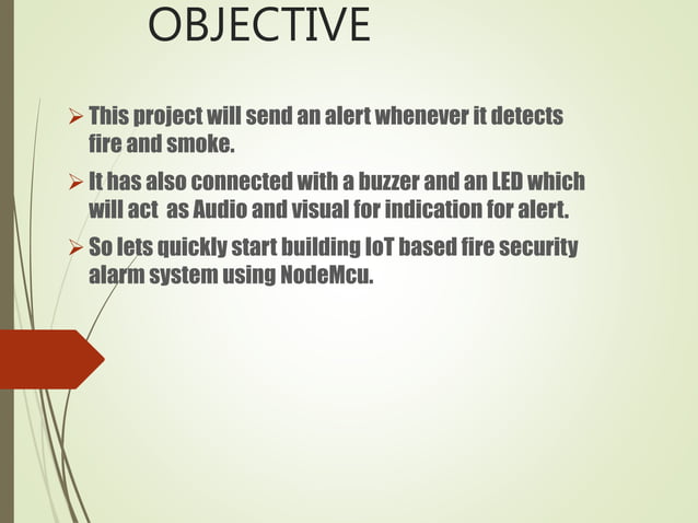 FIRE ALARM SYSTEM PPT.pptx | Operating Systems | Computer Software and Applications