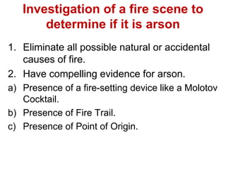 Fire and arson | PPTX