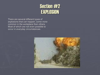 Fire and explosion | PPT