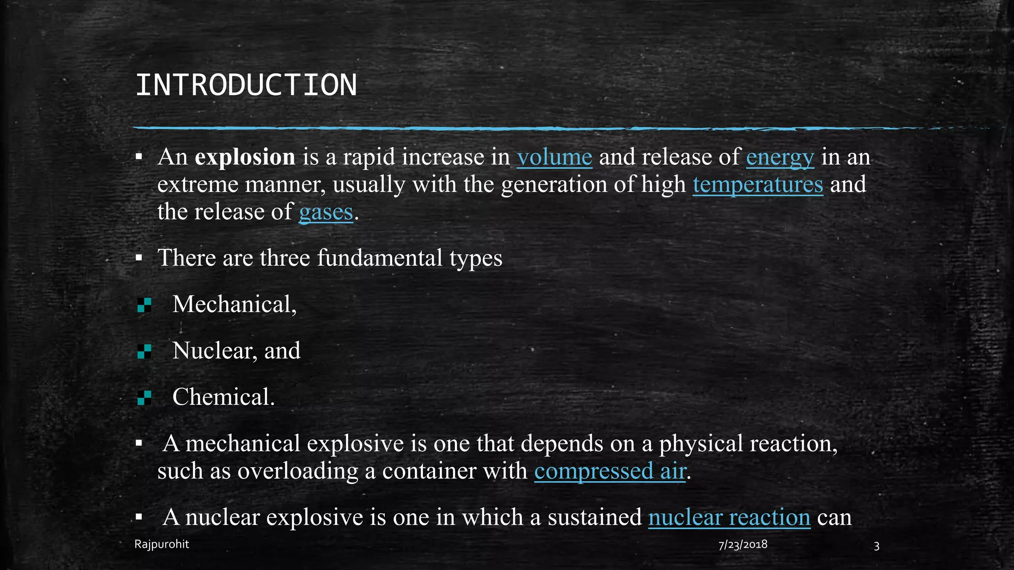 Fire and explosion | PPTX