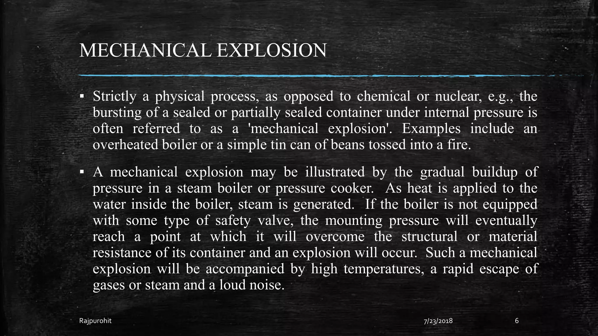 Fire and explosion | PPTX
