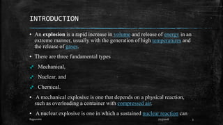 Fire and explosion | PPTX