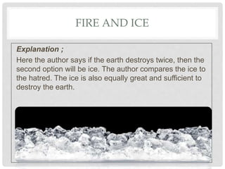 Fire and ice | PPT