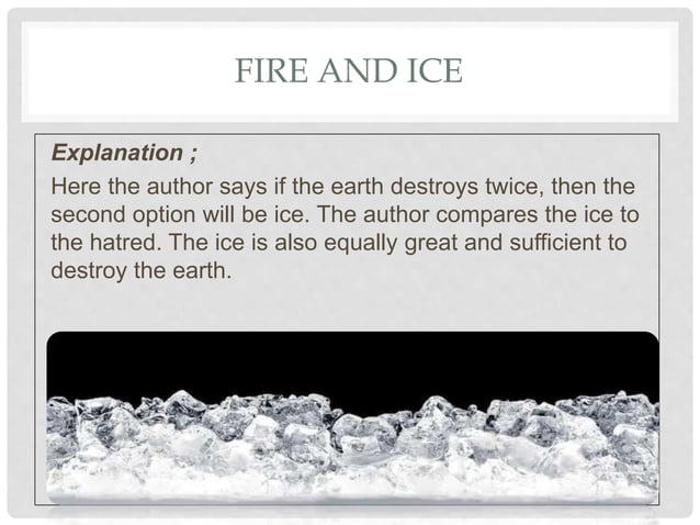 Fire and ice | PPT