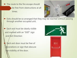 Fire and safety management | PPTX