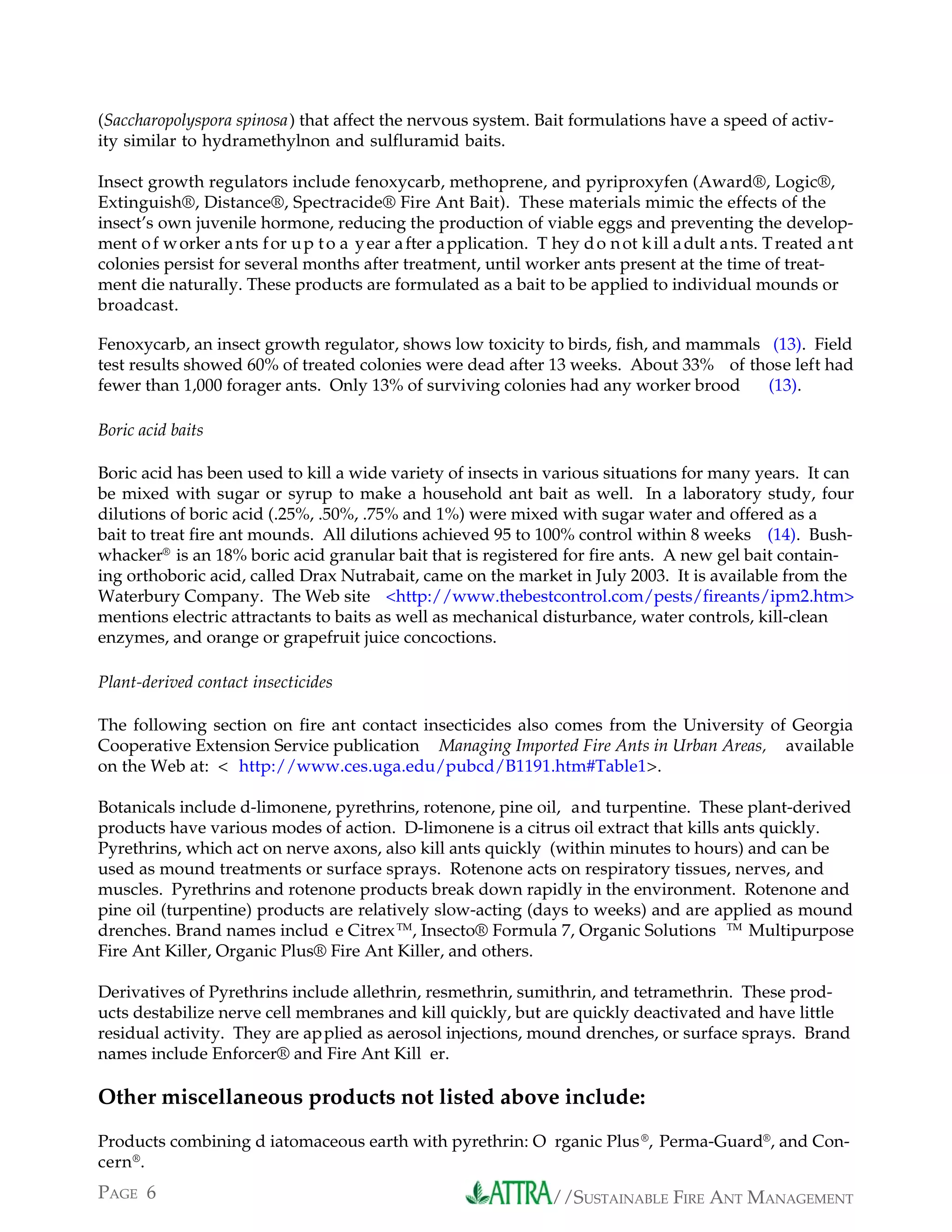 Sustainable Fire Ant Management | PDF | Geography | Science