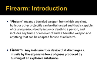Firearm | PPTX